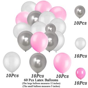 Baby Shower Supplies Decorations For Girl, Elephant Backdrop And Balloons Kit For Girls Photo Background, (No Banner Cake Topper, Favors And Flatware)