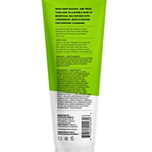 Acure Curiously Clarifying Conditioner & Argan Gently Cleanses, Removes Buildup, Boost Shine & Replenishes Moisture Lemongrass 8 Fl Oz