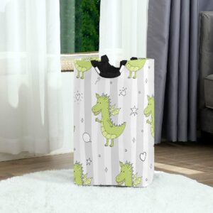 senya Funny Dragons Large Home Organizer Bin, Storage Bags, Clothes Hamper, Foldable Laundry Basket for Bedroom, Bathroom, Baby Nursery, Organizer(a)