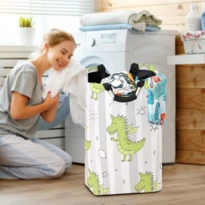 senya Funny Dragons Large Home Organizer Bin, Storage Bags, Clothes Hamper, Foldable Laundry Basket for Bedroom, Bathroom, Baby Nursery, Organizer(a)