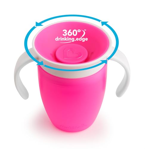 Munchkin® Miracle® 360 Trainer Cup, 7 Ounce, Pink