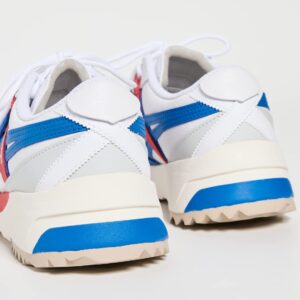 Onitsuka Tiger Women's Delegation Ex Sneakers, White/Electric Blue, 5.5 Medium US