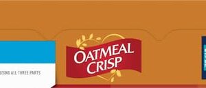 Oatmeal Crisp Heart Healthy Cereal, High Fiber Cereal Made with Whole Grain, 19.7 oz