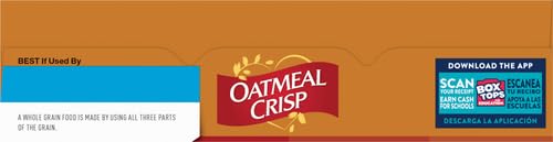 Oatmeal Crisp Heart Healthy Cereal, High Fiber Cereal Made with Whole Grain, 19.7 oz