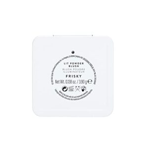 Honest Beauty Talc-Free Lit Powder Blush | Pearl Infused, Velvety Finish | EWG Verified, Organic, Vegan + Cruelty Free | Frisky, .14 oz