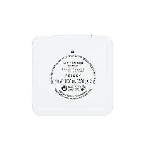 Honest Beauty Talc-Free Lit Powder Blush | Pearl Infused, Velvety Finish | EWG Verified, Organic, Vegan + Cruelty Free | Frisky, .14 oz