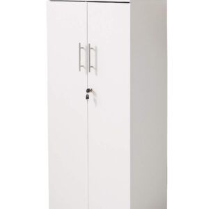 MMT Furniture Designs Ltd Office Storage Cabinet, 55cm x 35cm x 125cm, White