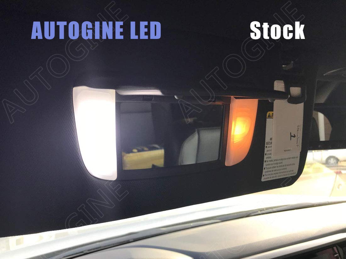 AUTOGINE Super Bright 6000K White LED Interior Light Kit Package for 2016 2017 2018 2019 2020 2021 2022 Toyota Tacoma + Install Tool