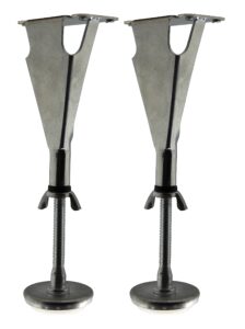 kings brand furniture - adjustable height center support leg for bed frame (set of 2)