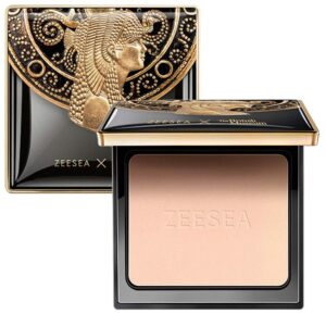 zeesea pressed powder the british museum egypt series long lasting oil control facial finishing brighten setting powder multi-use foundation (#02 natural beige)