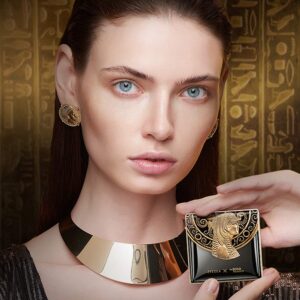 ZEESEA Pressed Powder The British Museum Egypt Series Long Lasting Oil Control Facial Finishing Brighten Setting Powder Multi-use Foundation (#02 Natural Beige)