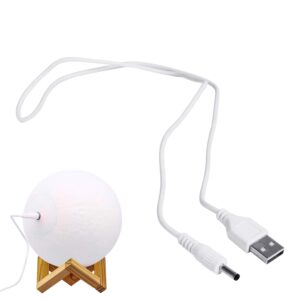 dc charging cord for logrotate 4.7 inch moon lamp, round port