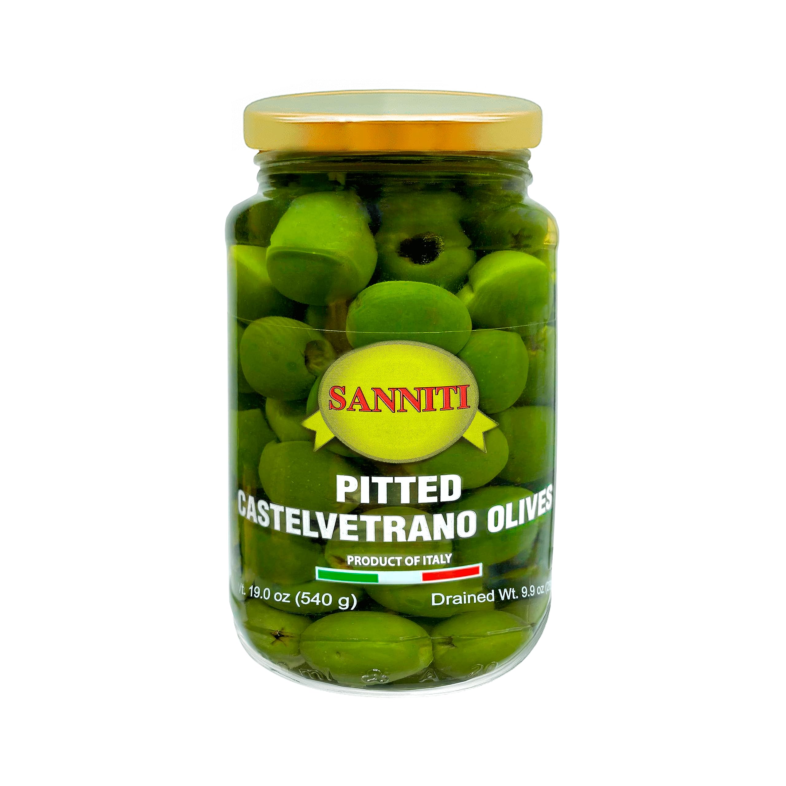 Sanniti Pitted Castelvetrano Olives - 19 Ounce Jar