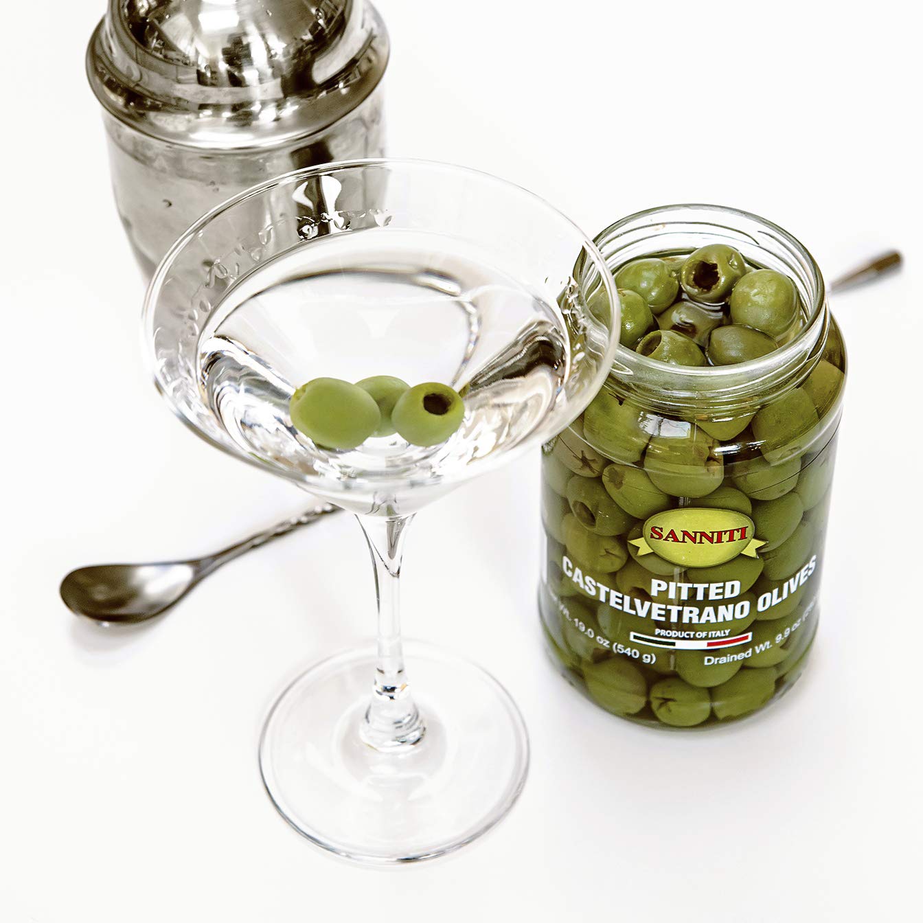 Sanniti Pitted Castelvetrano Olives - 19 Ounce Jar