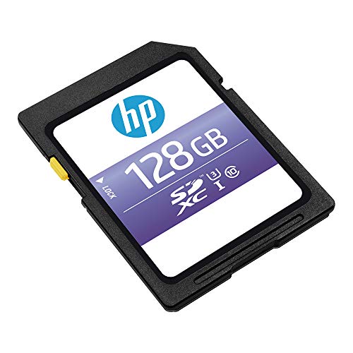 HP 128GB sx330 Class 10 U3 SDXC Flash Memory Card - 95MB/s, Class 10, U3, 4K UHD, Full HD, UHS-I, Full Size SD