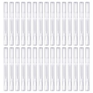 30pack 3ml transparent twist pens, empty nail oil pen brush cosmetic lip gloss container applicators