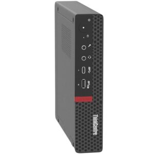 Lenovo ThinkCentre M720q Tiny Micro Tower Desktop, Intel Core i5-8500T, 8GB RAM, 256GB SSD, Windows 10 Pro (Renewed)