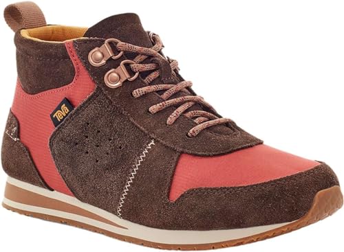 Teva New Women's Highside '84 Mid Sneaker Chocolate Brown/Tandoori Spice 9