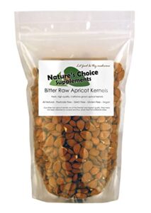 bitter apricot kernels, 8 oz, 375 raw apricot seeds, 100% all natural, gmo free, pesticide free, gluten free, vegan