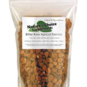 Bitter Apricot Kernels, 8 oz, 375 Raw Apricot Seeds, 100% All Natural, GMO Free, Pesticide Free, Gluten Free, Vegan