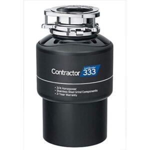 contractor 333 garbage disposal 3/4 hp (contractor333) black