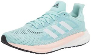 adidas women's solar glide 3 running shoe, frost mint/white, 5.5