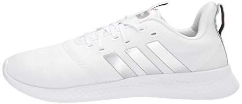 adidas womens Puremotion Wide Shoes, White/Silver Metallic, 11 W US