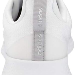 adidas womens Puremotion Wide Shoes, White/Silver Metallic, 11 W US