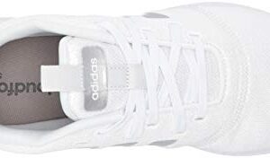 adidas womens Puremotion Wide Shoes, White/Silver Metallic, 11 W US