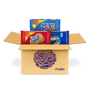 OREO, CHIPS AHOY! & Nutter Butter Cookies Variety Pack, Family Size, 3 Packs