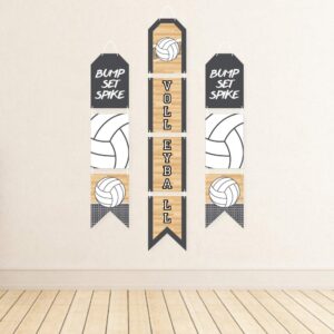 Big Dot of Happiness Bump, Set, Spike - Volleyball - Hanging Vertical Paper Door Banners - Baby Shower or Birthday Party Wall Decoration Kit - Indoor Door Decor