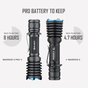 OLIGHT Warrior X Pro 2100 Lumens USB Magnetic Rechargeable Tactical Flashlight with 500 Meter Beam Distance for Hunting, Searching, Camping