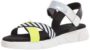 dirty laundry by chinese laundry women's flat sport sandal, black multi, 6