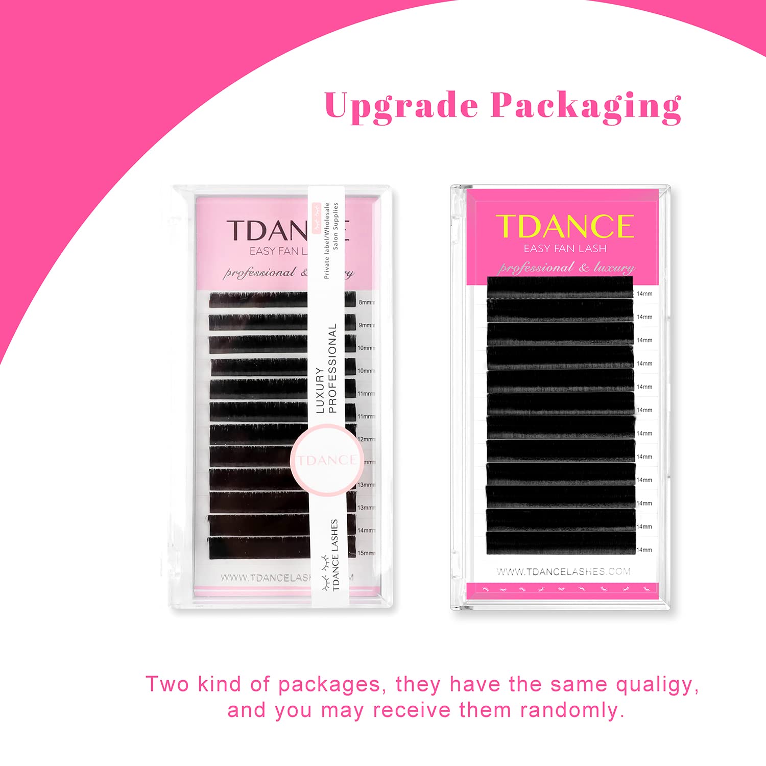 TDANCE Eyelash Extension Supplies Rapid Blooming Volume Eyelash Extensions Thickness 0.05 CC Curl 13mm Easy Fan Volume Lashes Self Fanning Individual Eyelashes Extension (CC-0.05,13mm)