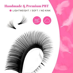 TDANCE Eyelash Extension Supplies Rapid Blooming Volume Eyelash Extensions Thickness 0.07 CC Curl Mix 8-15mm Easy Fan Volume Lashes Self Fanning Individual Eyelashes Extension (CC-0.07,8-15mm)