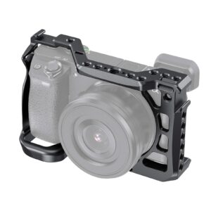 smallrig cage for sony alpha a6600/ilce 6600 mirrorless camera with cold shoe mounts - ccs2493