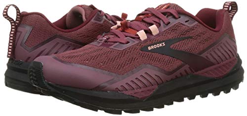 Brooks Women's Cascadia 15 Trail Running Shoe - Nocturne/Zinfandel/Black - 10 Medium