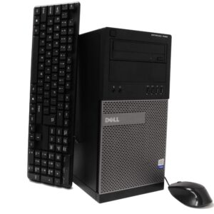 dell optiplex 7020 tower desktop pc, intel quad core i5 (3.30ghz) processor, 16gb ram, 2tb hard drive, windows 10 pro, dvd, keyboard, mouse, wifi (renewed)