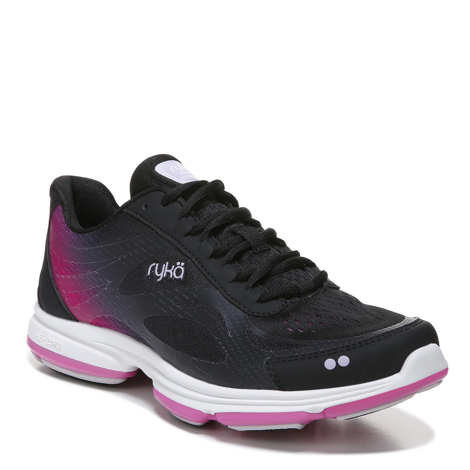 Ryka Women's Devotion Plus 2 Walking Shoe, Black/Berr, 8.5