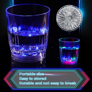 Light Up Cups LED Flash Light Up Drinking Glasses Bar Night Club Party Drink Tumblers Multicolor LED Tumblers for Christmas Birthdays Weddings Sporting Events Festivals Indoor Bars (30 Pieces)