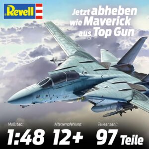 Revell 03865 Maverick's F-14A Tomcat Top Gun 1:48 Scale Unbuilt/Unpainted Plastic Model Kit