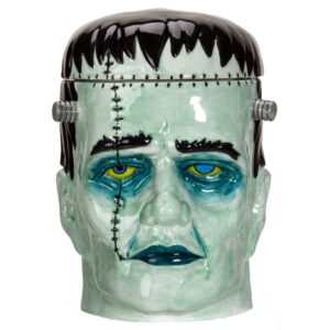 pacific giftware frankenstein head ceramic cookie jar