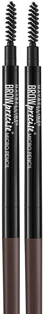 Maybelline New York EyeStudio Brow Precise Shaping Pencil, Deep Brown [260] 0.02 oz (Pack of 2)