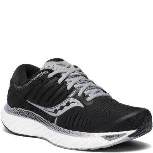 Saucony Women's Hurricane 22, Black/White, 5.5 Medium