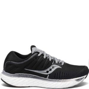 Saucony Women's Hurricane 22, Black/White, 5.5 Medium