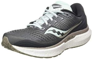 saucony women's triumph 18, charcoal/sky, 7 medium