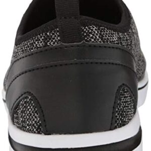 Propet Women's TravelActiv Slip-On Sneaker, Black Heather, 8.5 X-Wide US