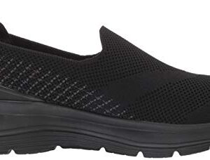 Skechers Women's Walking Sneaker, Black, 5 Wide