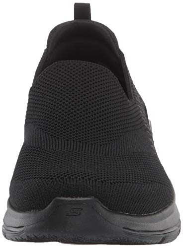 Skechers Women's Walking Sneaker, Black, 5 Wide