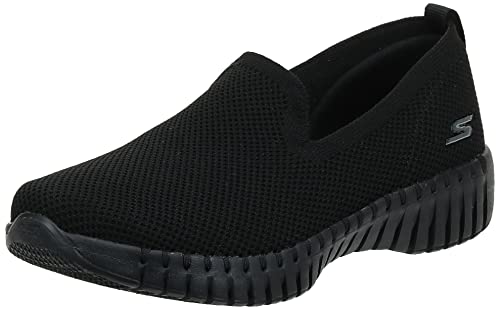 Skechers Women's GO Walk Smart-Believe Sneaker, Black, 9